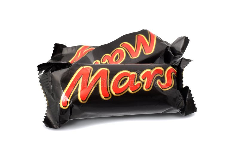 Chocolate Candy Mars Isolated on White Editorial Image - Image of ...