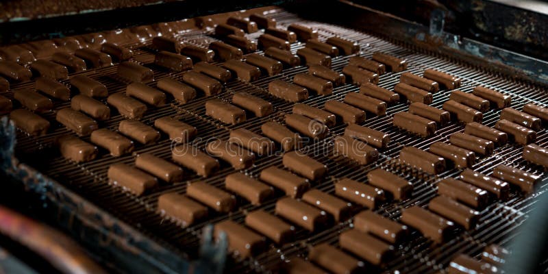 Chocolate candy making stock image. Image of food, cocoa - 132592943