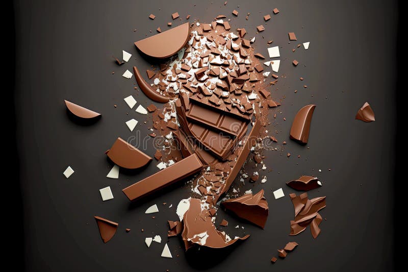 Chocolate candy piece stock illustration. Illustration of sweet - 272975676