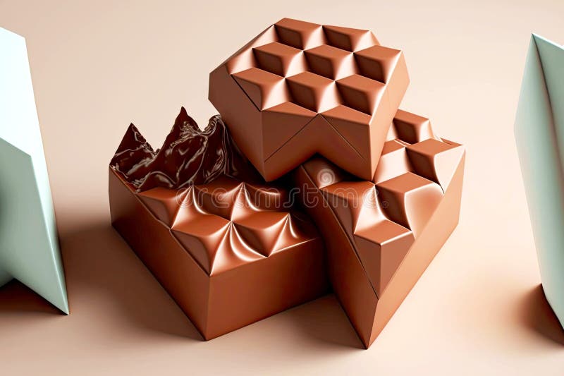 Chocolate candy piece stock illustration. Illustration of chunk - 272975919