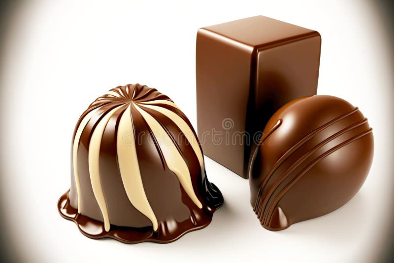 Chocolate candy piece stock illustration. Illustration of generative ...