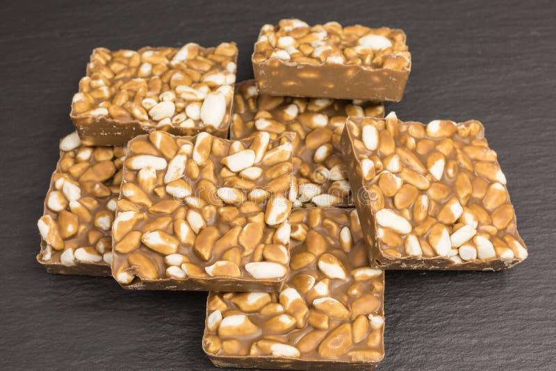 Chocolate Candy with Puffed Rice Stock Photo - Image of food, cookie ...