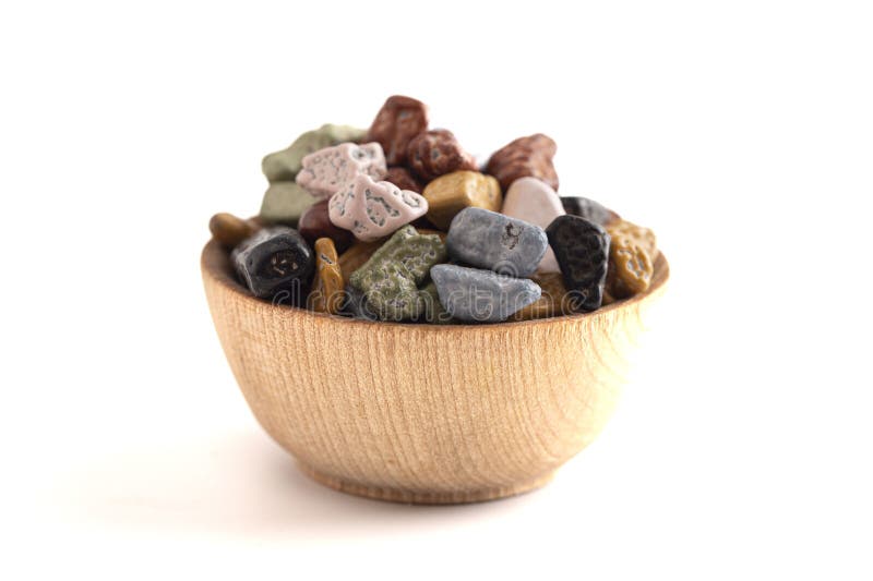 Chocolate Candy Rocks Isolated on a White Background Stock Image ...