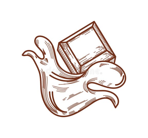 Chocolate Candy and Splash Icon Stock Vector - Illustration of calorie ...