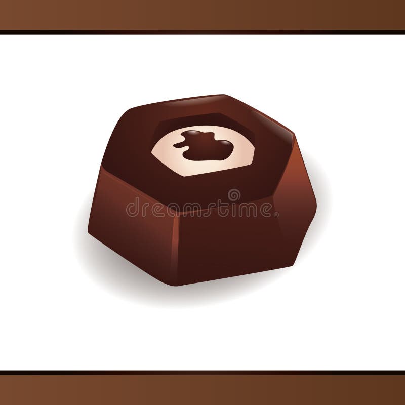 Chocolate Candy. Vector Illustration Decorative Design Stock Vector ...