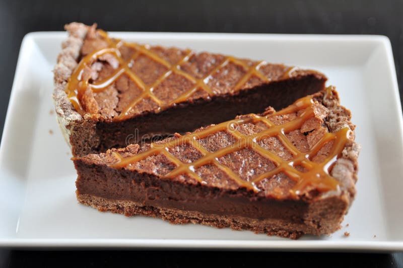 Chocolate Caramel Tarte stock photo. Image of cookie - 33030048