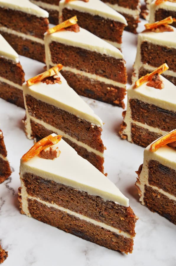 Chocolate carrot cake stock image. Image of brown, sweet - 157705359