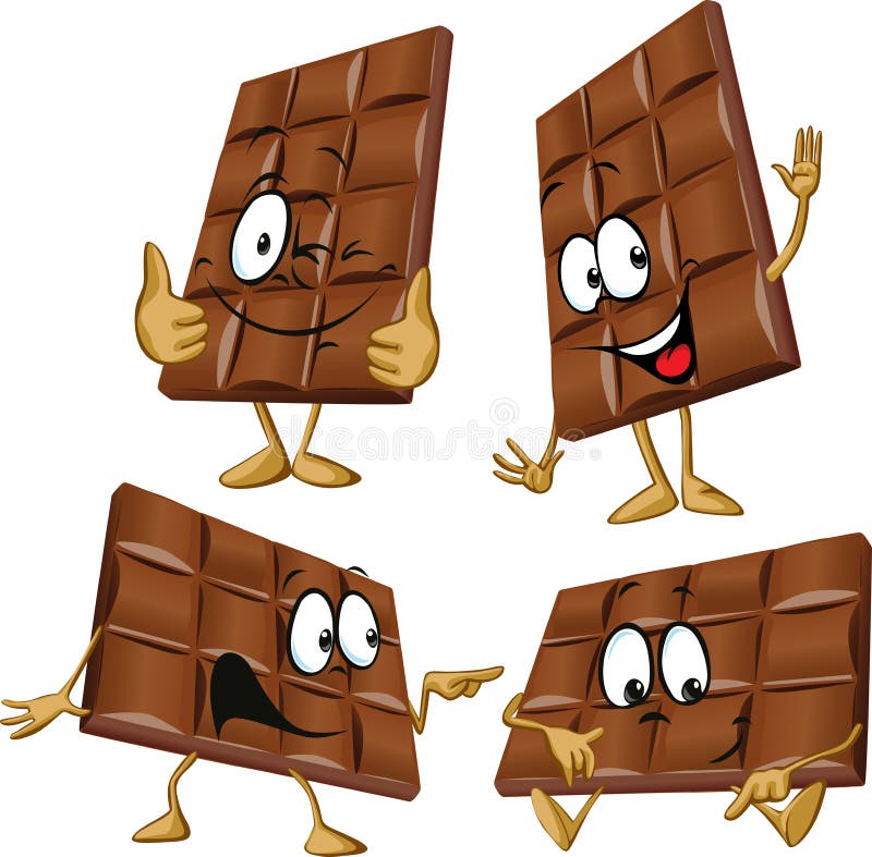 Chocolate cartoon stock vector. Illustration of cool - 42274735