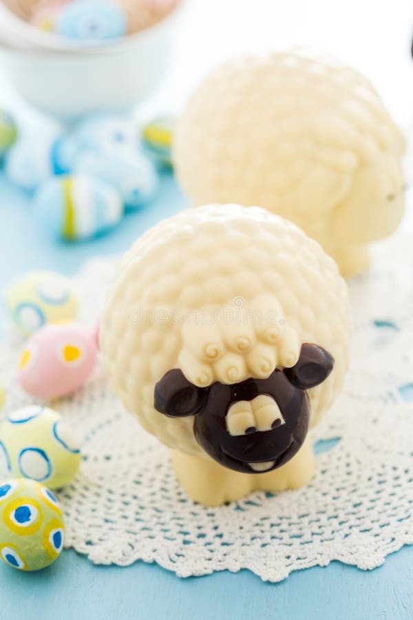 Chocolate cheep stock image. Image of pasch, easter, white - 38799811