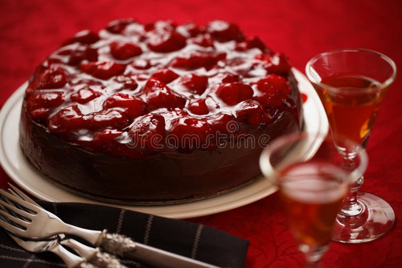 Chocolate Cheesecake Cake Horizontal Stock Image - Image of colorful ...