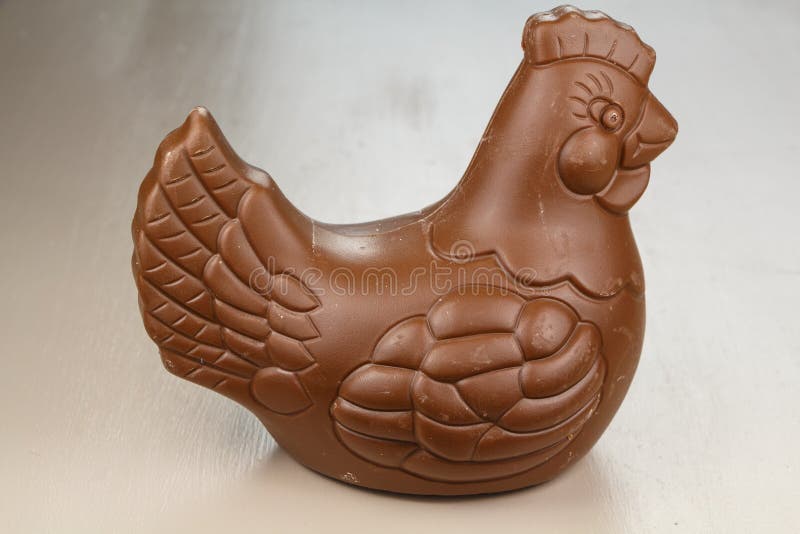 Chocolate Chicken and Eggs for Easter Stock Image - Image of easter ...