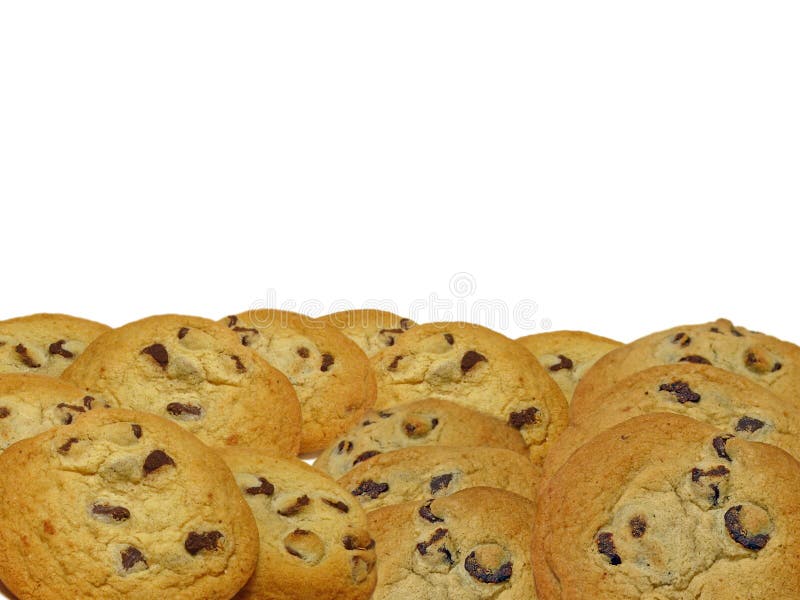 Chocolate Chip Cookie Border Stock Image - Image of cookie, chocolate ...