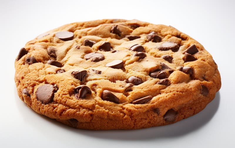 Chocolate Chip Cookie without Common Background -Generative Ai Stock ...