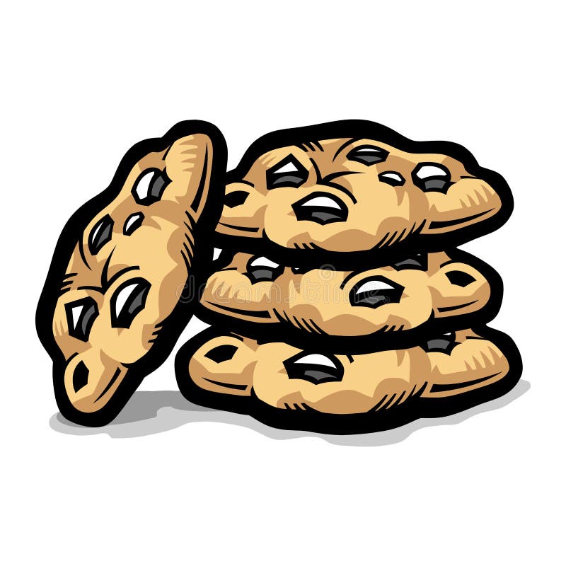 Chocolate Chip Cookie Stock Illustrations – 15,121 Chocolate Chip ...