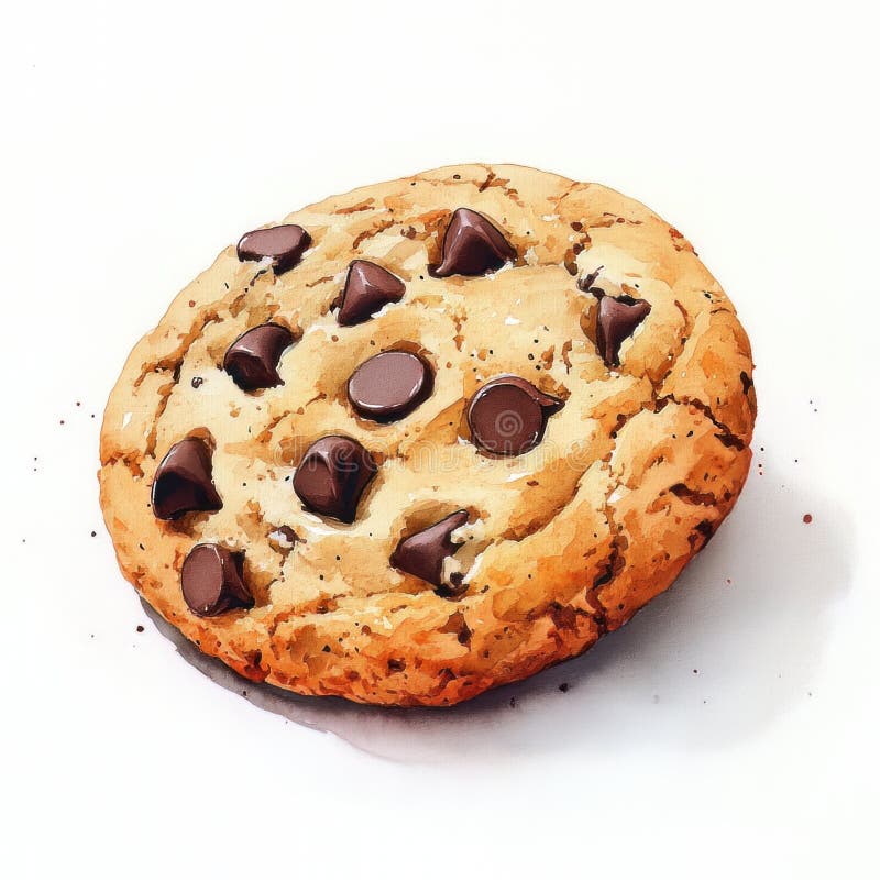 Chocolate Chip Cookie, Rising, Bullet Shot, Solid Pastel Background ...