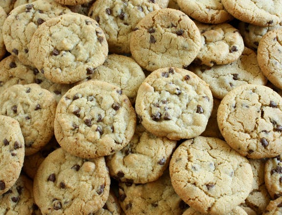 Chocolate Chip Cookies stock image. Image of crackle - 15490485