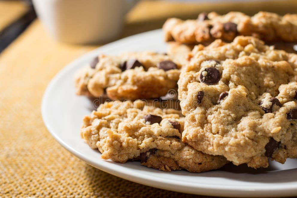Chocolate Chip Cookies imagen de archivo. Imagen de virutas - 37916165