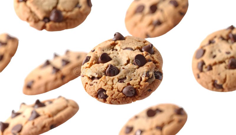 Multiple Cookies Falling Transparent Background Stock Photos - Free ...