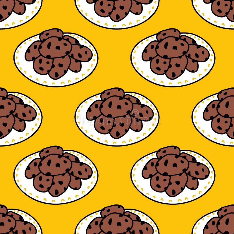 Chocolate Chip Pattern Stock Illustrations – 1,116 Chocolate Chip ...