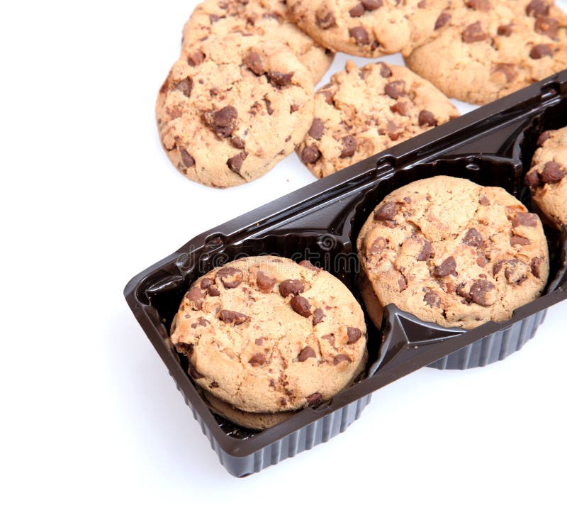 Chocolate Chip Cookies stock photo. Image of sweet, objects - 39851024