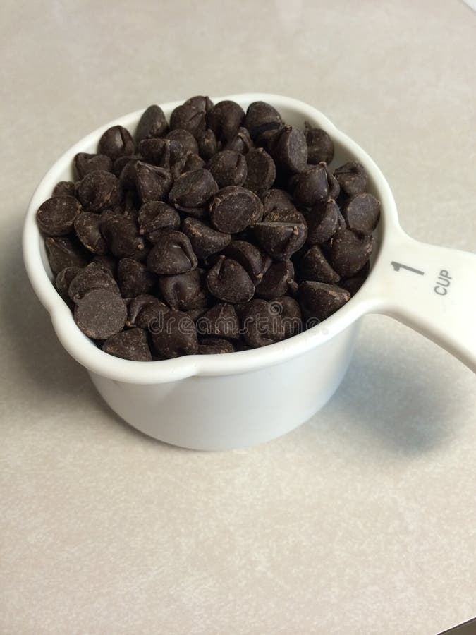 Chocolate Chip Cup stock photo. Image of ingredients - 55834314