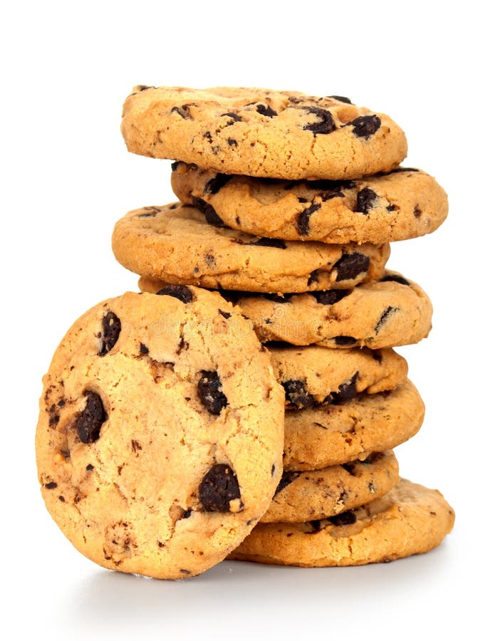 Chocolate chips cookies stock image. Image of crumbs - 26966453