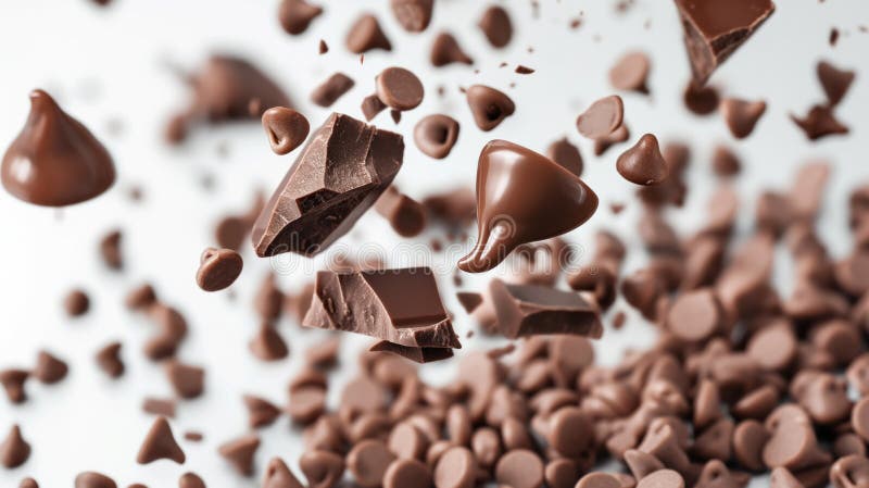 Chocolate Chips is Flying through the Air and Breaking into Pieces ...