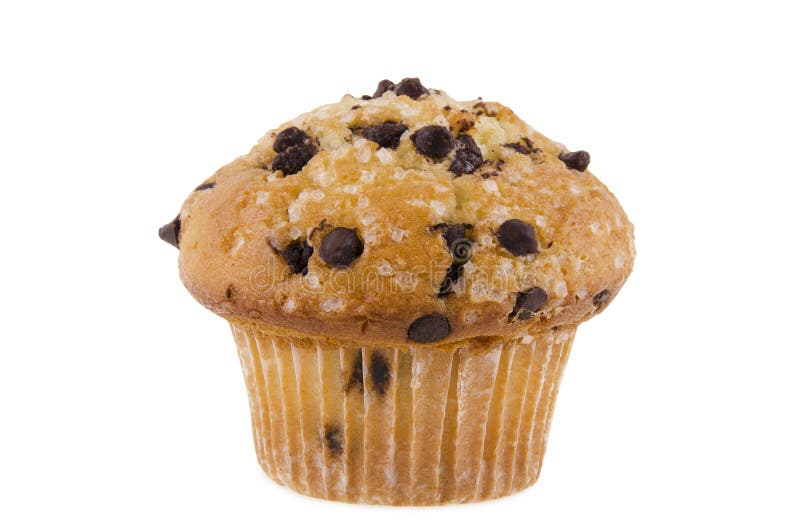 Chocolate chips muffin stock image. Image of lunch, food - 35031201