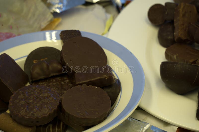 Chocolate Chocolate Candy Cocoa Romance Square Table, Stock Image ...