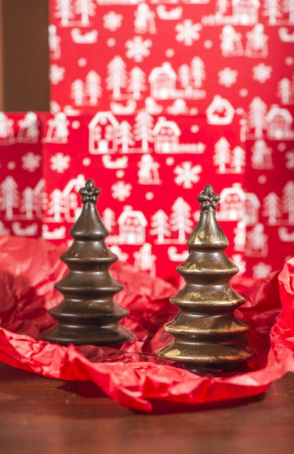 Chocolate Christmas Trees stock photo. Image of gift - 50730690