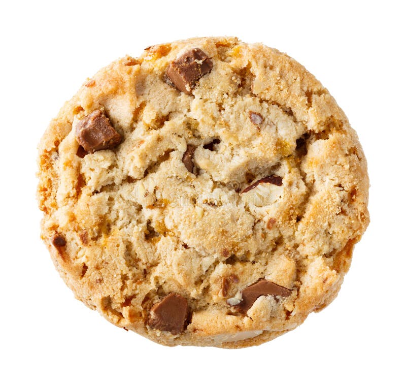 Stack of Chocolate Chunk Crispy Cookie Stock Photo - Image of focus ...