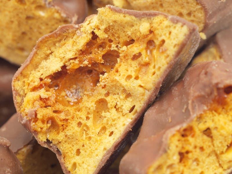 Cinder Toffee Close-up stock photo. Image of macro, fattening - 16802152