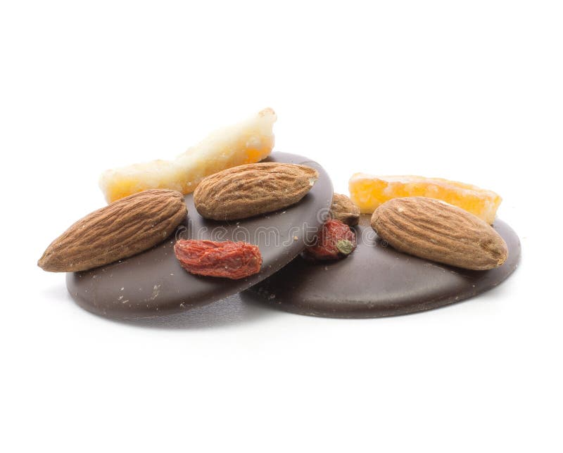 Chocolate circle isolated stock photo. Image of form - 107141978