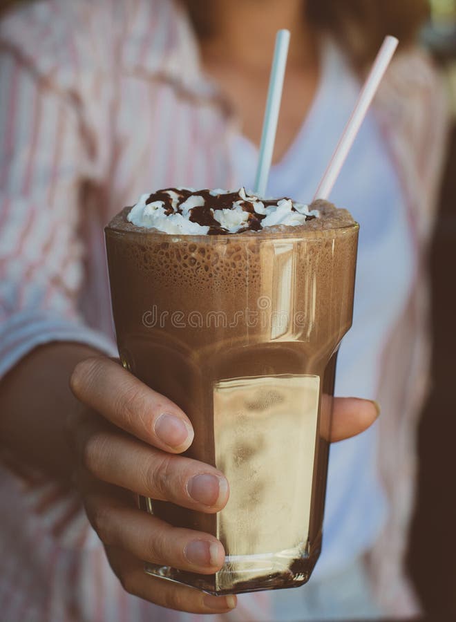 Chocolate cocktail. stock image. Image of brown, espresso - 101685583