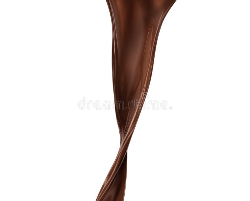Chocolate Flow on White Background Stock Vector - Illustration of ...