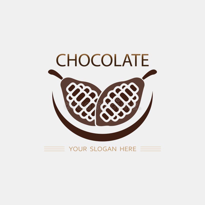Chocolate and Cocoa Logo Icon Vector Design Illustration Stock ...