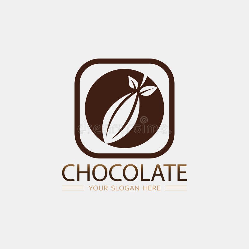Chocolate and Cocoa Logo Icon Vector Design Illustration Stock ...