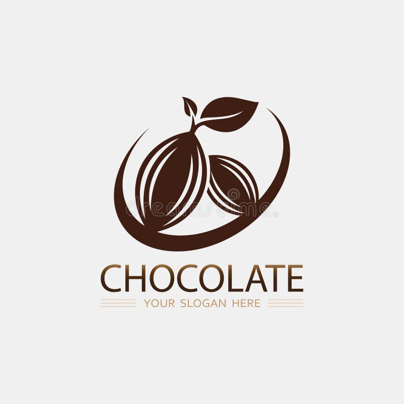 Chocolate and Cocoa Logo Icon Vector Design Illustration Stock ...