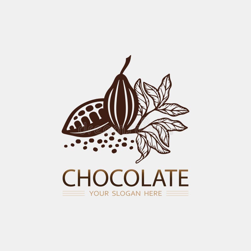 Chocolate and Cocoa Logo Icon Vector Design Illustration Stock ...