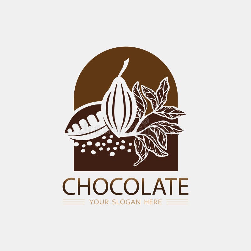 Chocolate and Cocoa Logo Icon Vector Design Illustration Stock ...