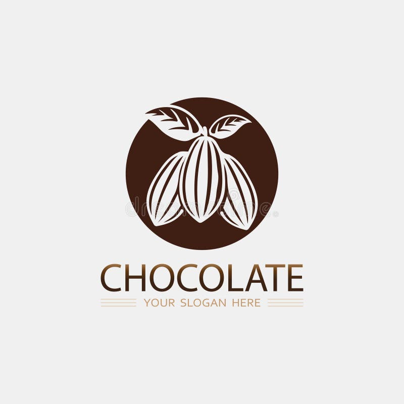 Chocolate and Cocoa Logo Icon Vector Design Illustration Stock ...