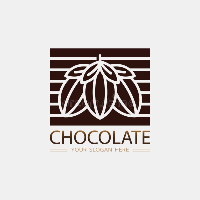 Chocolate and Cocoa Logo Icon Vector Design Illustration Stock ...