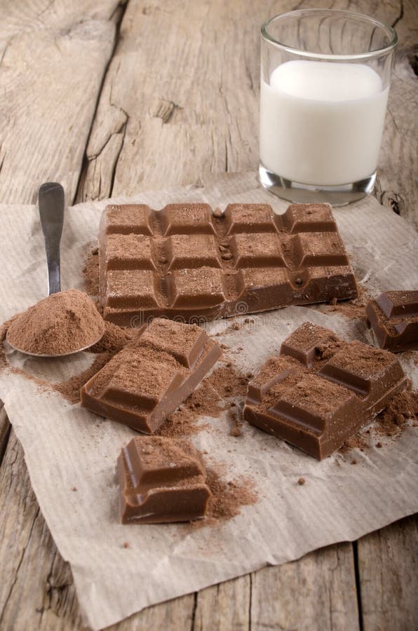 Chocolate with Cocoa Powder on Spoon Stock Image - Image of powder ...