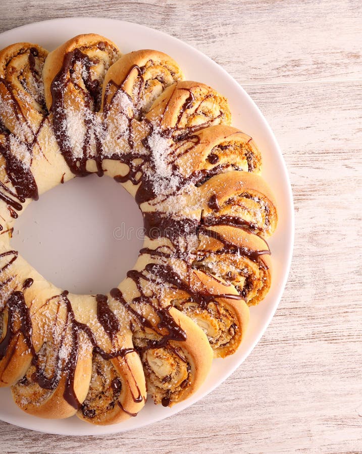 Chocolate and coconut buns stock image. Image of buns - 300178543