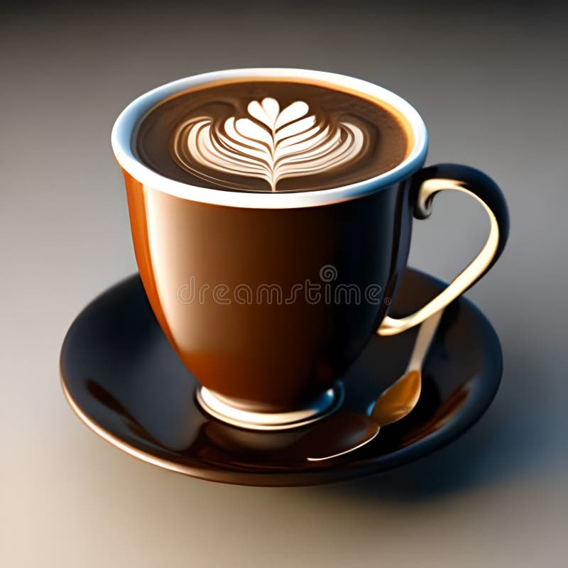 Chocolate coffee stock illustration. Illustration of porcelain - 272425962