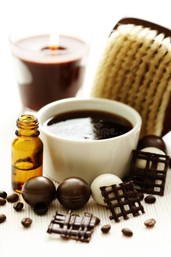 Chocolate and coffee bath stock image. Image of chocolate - 7493227