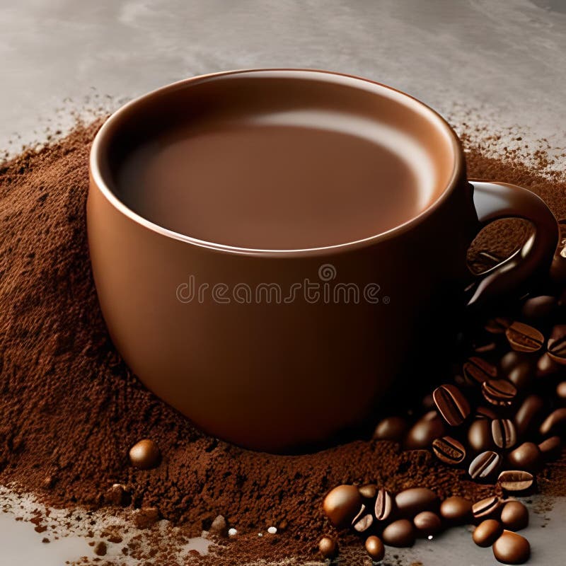 Chocolate coffee stock illustration. Illustration of brown - 272426106