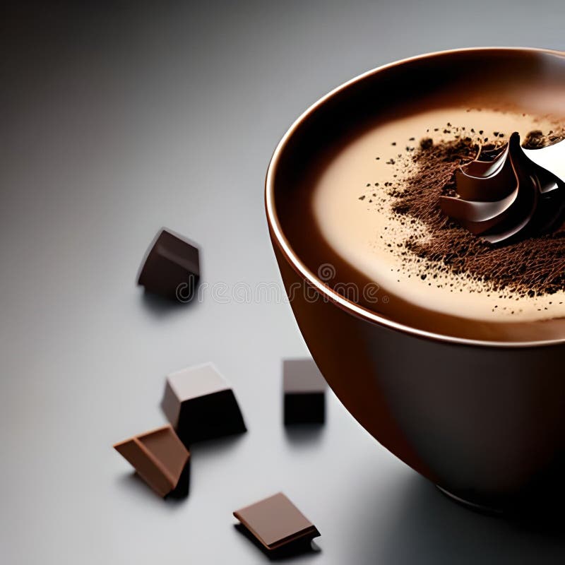 Chocolate coffee stock illustration. Illustration of drink - 272426219