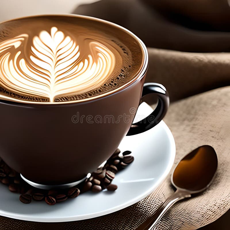 Chocolate coffee stock illustration. Illustration of cappuccino - 272426243