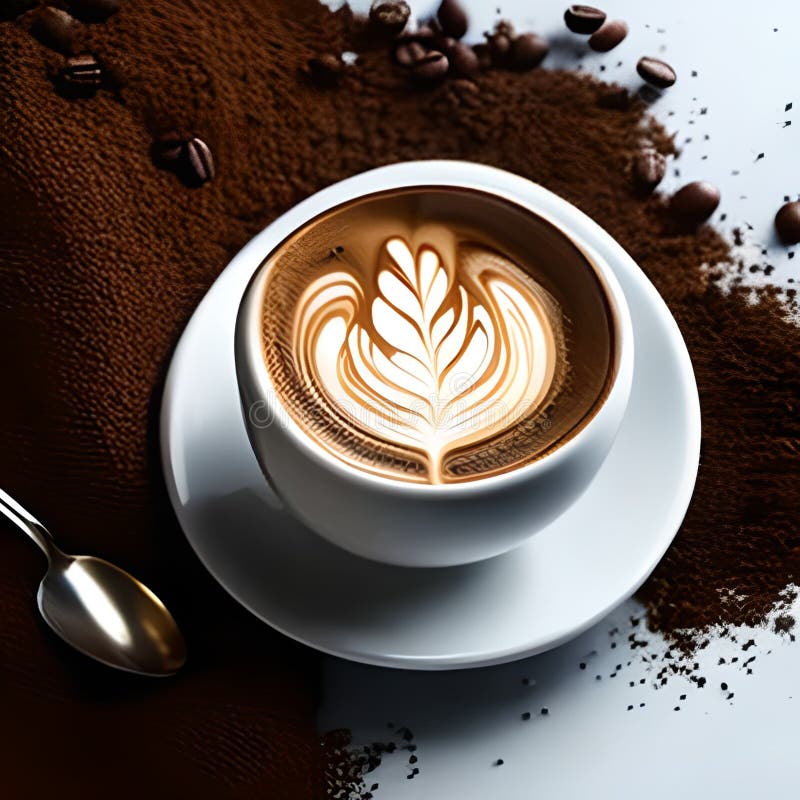 Chocolate coffee stock illustration. Illustration of ceramic - 272426249